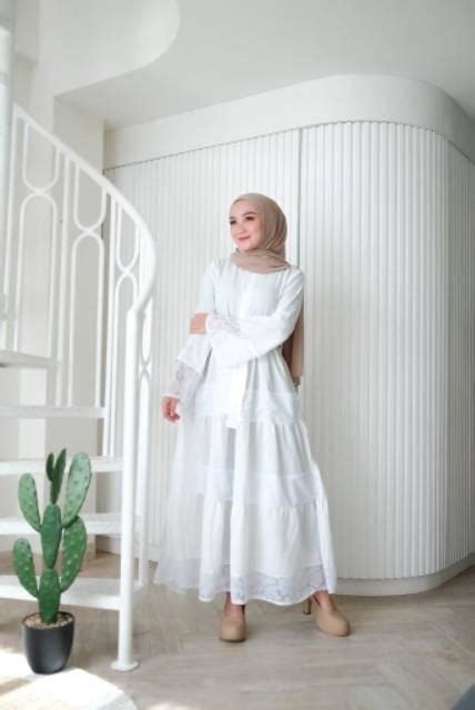 Edisha Dress Fesyen Wanita Muslim Fashion Gaun Di Carousell