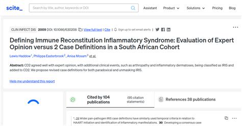 Defining Immune Reconstitution Inflammatory Syndrome Evaluation Of