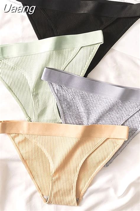 Uaang Pcslot Womens Underpants Soft Cotton Panties Girls Low Waist