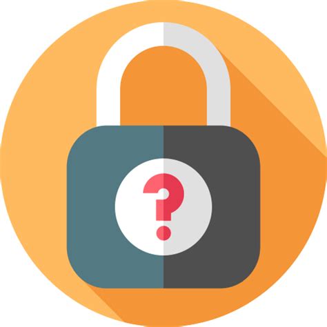 Forgot Password Flat Circular Flat Icon