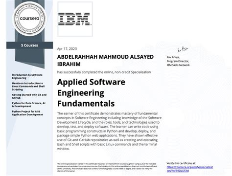 Abdelrahman Ibrahim On Linkedin Im Happy To Share That Ive Obtained