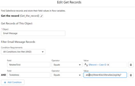 Visual Workflow How To Update The Fields In Case Object Once Sent The Email From Email Message