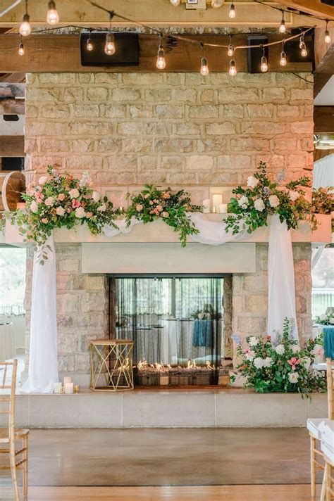 Fireplace Floral Arrangements In 2024 Floral Arrangements Wedding