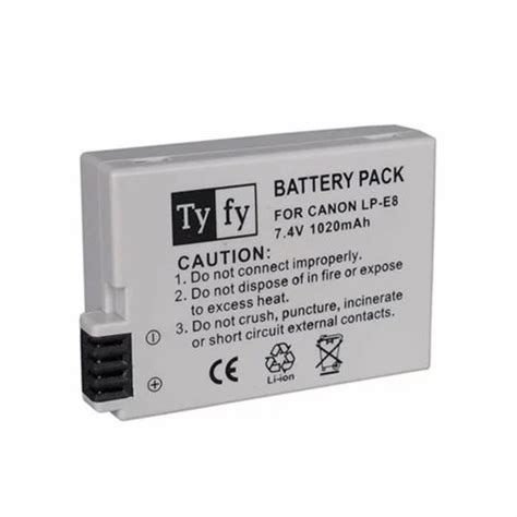 Camera Battery Lp E8 Tyfy Battery Capacity 1020 At Rs 1200 In Ahmedabad