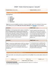 LFSW099 Module 4 Study Plan Assignment Setting SMART Goals Course Hero