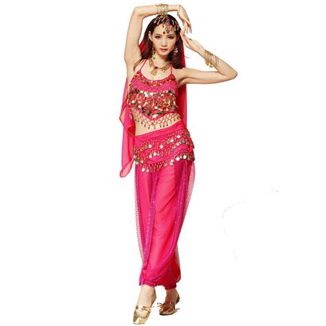 Belly Dance Costume Set Professional Dancer Bollywood Carnival Festival