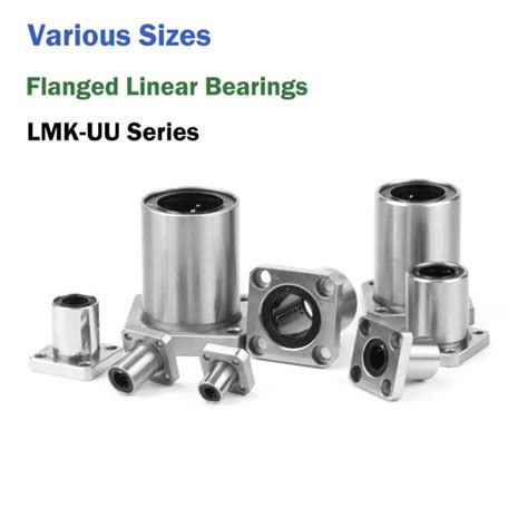 Square Flanged Linear Bearing LMK8UU LMK10UU LMK12UU LMK16UU LMK20UU