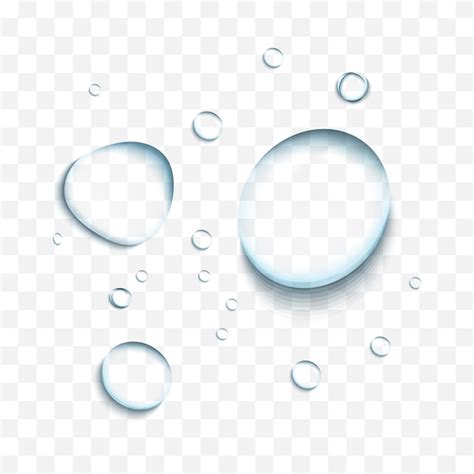 Premium Vector Vector Water Drops Realistic