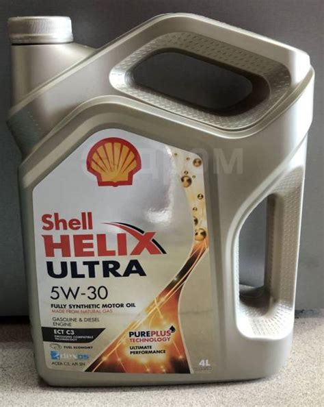 Масло моторное Shell Helix Ultra ECT W SN синт л синтетическое л SN бензин для