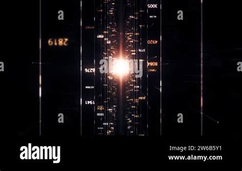 The Concept Of Digitalization Information Flow Moving Through Servers