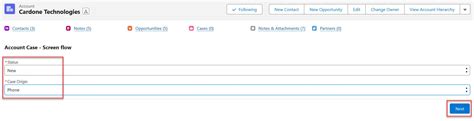 How To Create A Case Related To An Account Using Flow In Salesforce