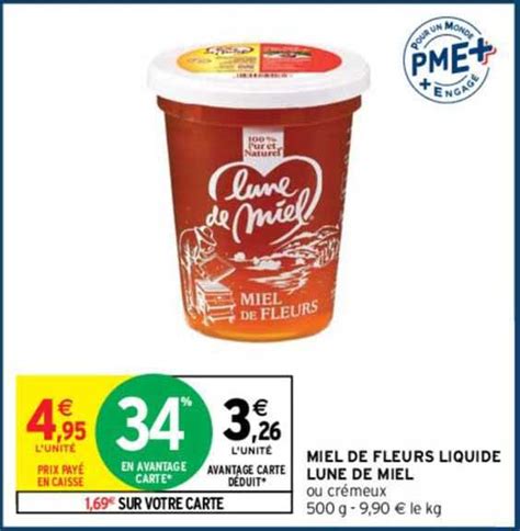 Promo Miel De Fleurs Liquide Lune De Miel Ou Crémeux chez Intermarché