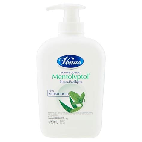 Venus Sapone Liquido Mani Con Antibatterico Naturale Menta E Eucaliptus