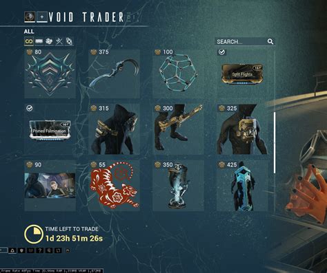 Baro Kiteer Inventory 2022 12 30 R Warframe