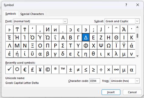 Insert The Delta Symbol Δ In Excel 6 Quick Methods That Work