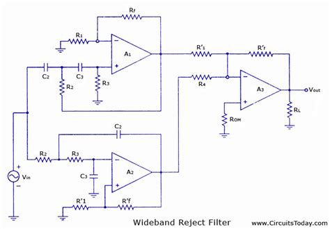 Band Stop Filter Electronic Circuits And Diagrams Electronic Projects And Design