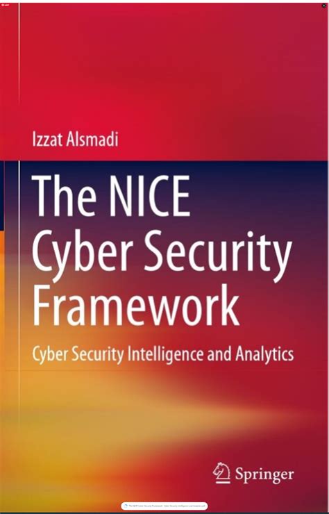 The Nice Cyber Security Framework Cyber Security Intelligence And