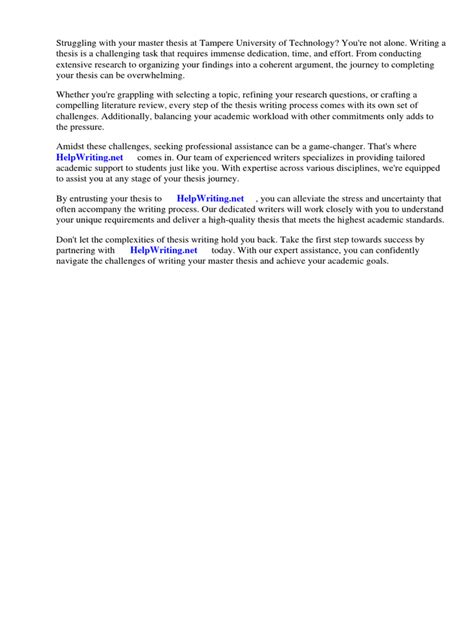 Master Thesis Tampere University Of Technology Download Free Pdf Academic Degree Thesis