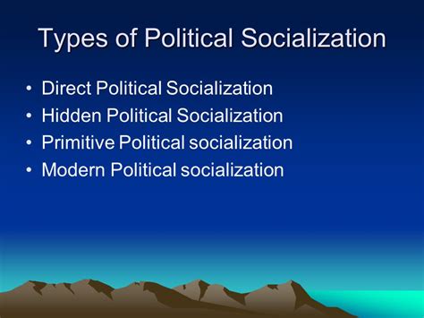 Political Socialization