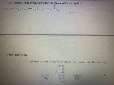 Solved 3 Classify The Following Using The Omega