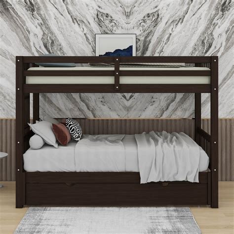 Latitude Run® Twin Over Twin Pull Out Bunk Bed With Trundle Wayfair