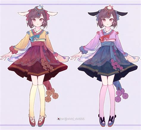🇰🇷korea Hanbok Art 개량 한복 디자인 한복 캐릭터 일러스트 마녀