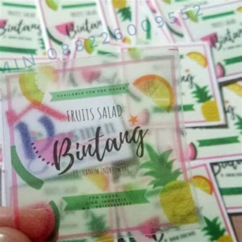 Jual Stiker Label Produk Transparan Fragile Dan Pengiriman Shopee