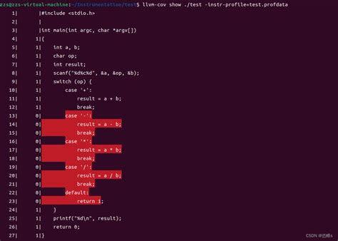 Llvm入门教学——code Coverage插桩 Llvm Cov Csdn博客