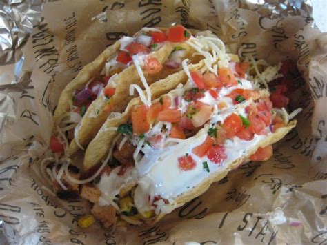Review Chipotle Crispy Chicken Tacos