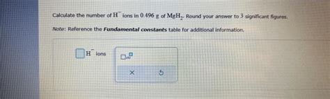 Solved Note Reference The Fundamental Constants Table For Chegg