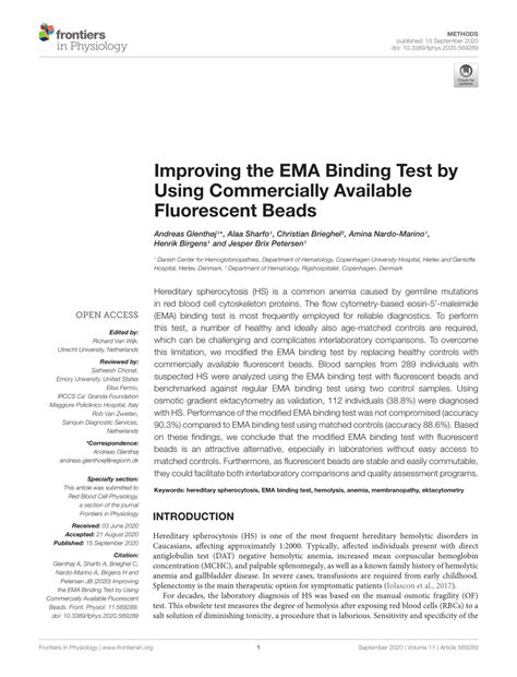 Pdf Improving The Ema Binding Test By Using Commercially Available