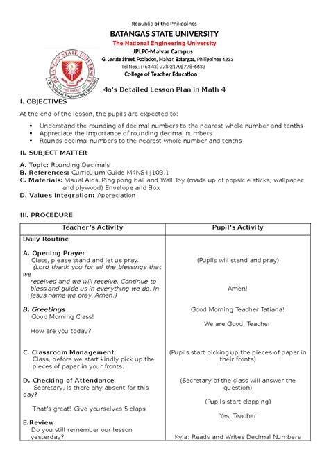 Dlp Epp4 Lesson Plan For Epp 4 On Computer Importance In Matatag