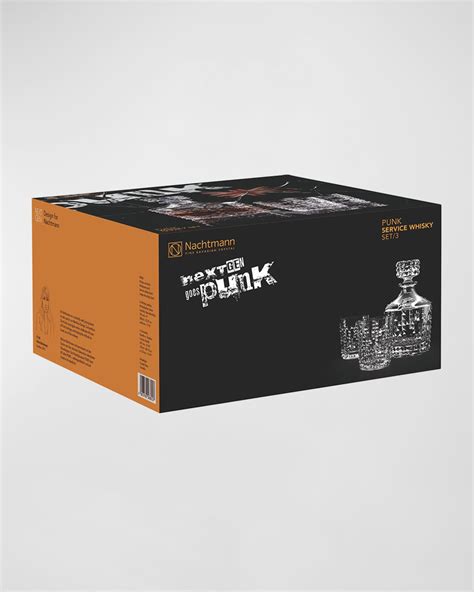 Nachtmann Punk 3 Piece Whiskey Set Neiman Marcus