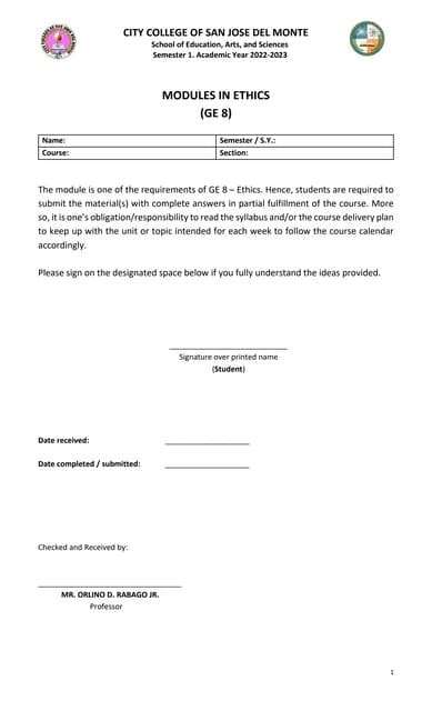 Reason And Impartiality As Requirements For Ethicspptx