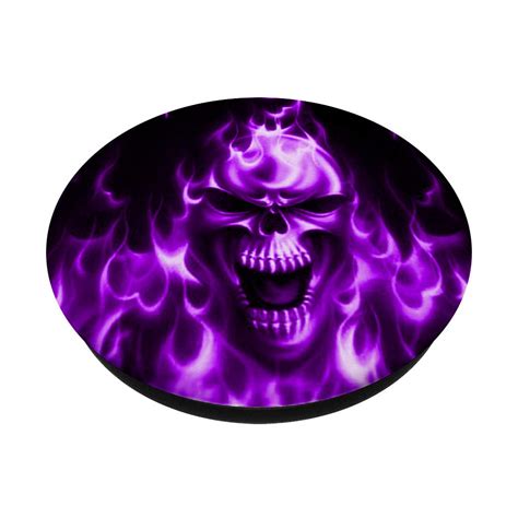 Purple Flame Skull