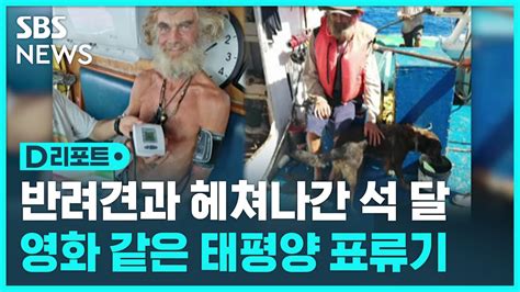 반려견과 함께 바다 표류석 달 만에 극적 구조 Sbs D리포트 Youtube