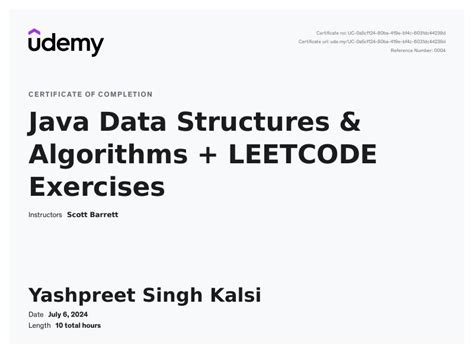 yashpreet singh kalsi on linkedin udemy certification java