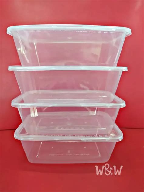Thinwall Rectangle 750 Ml Kotak Makan Plastik 750ml Isi 50pcs