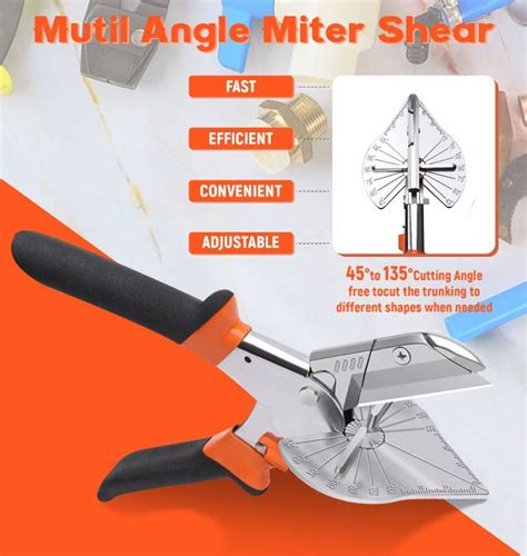 Wellhome Multi Angle Miter Shear Cutter Multifunctional Trunking Shears For Angular Cutting Of
