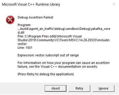 Debug Assertion Failed Vector Subscript Out Of Range When