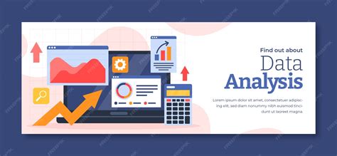 Premium Vector Hand Drawn Data Analysis Facebook Cover