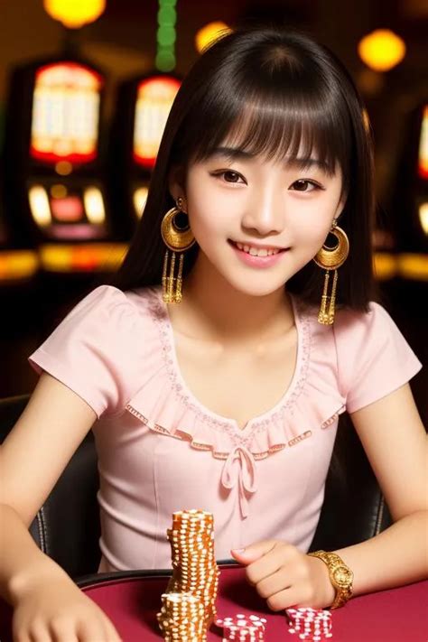 A Preteen Korean Girl With A Pretty Face With A Warm Openart