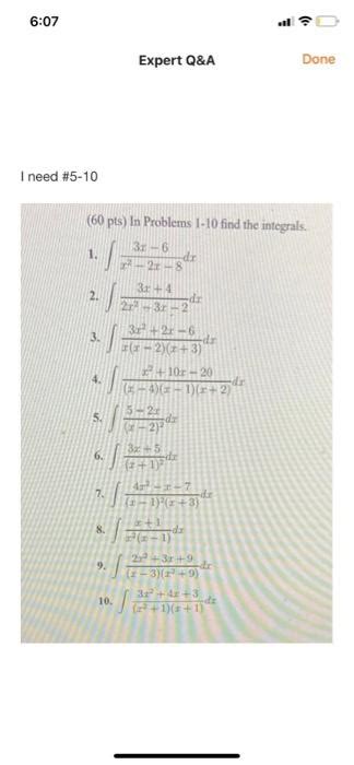Solved I Need Pts In Problems Chegg Com