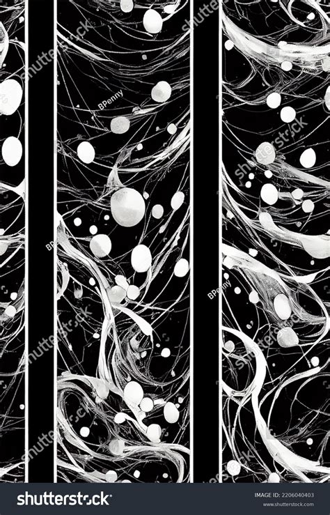 Monochromatic Black White Repeating Pattern This Stock Illustration 2206040403 Shutterstock