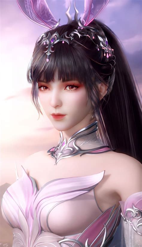 Xiao Wu🐰 Gadis Fantasi Gambar Gadis Animasi