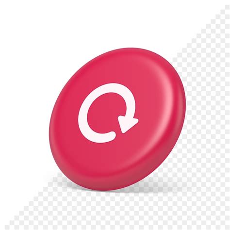 Premium Psd Circular Arrow Button Curved Dynamic Loading Progress