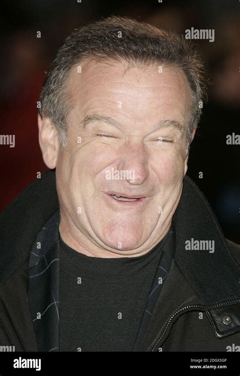 Robin Williams Arriving At The European Premiere Of Happy Feet Empire