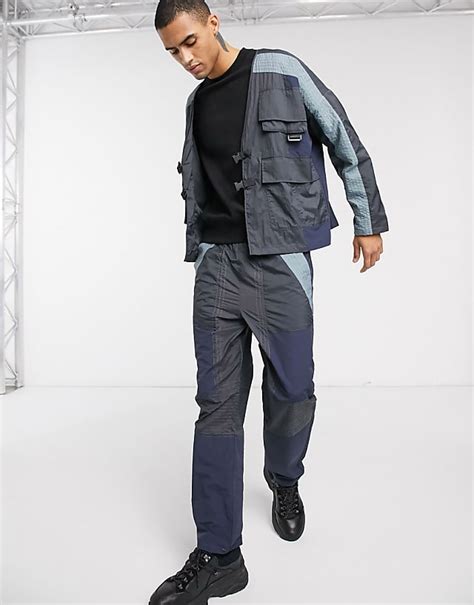 Asos Design Co Ord With Colour Blocking Asos