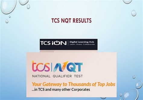 TCS NQT Result 2021 Link 12th Sep Learning Tcsionhub In National Qualifier Test Score Card