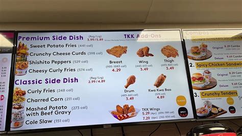 Menu At Tkk Fried Chicken Restaurant Ellicott City